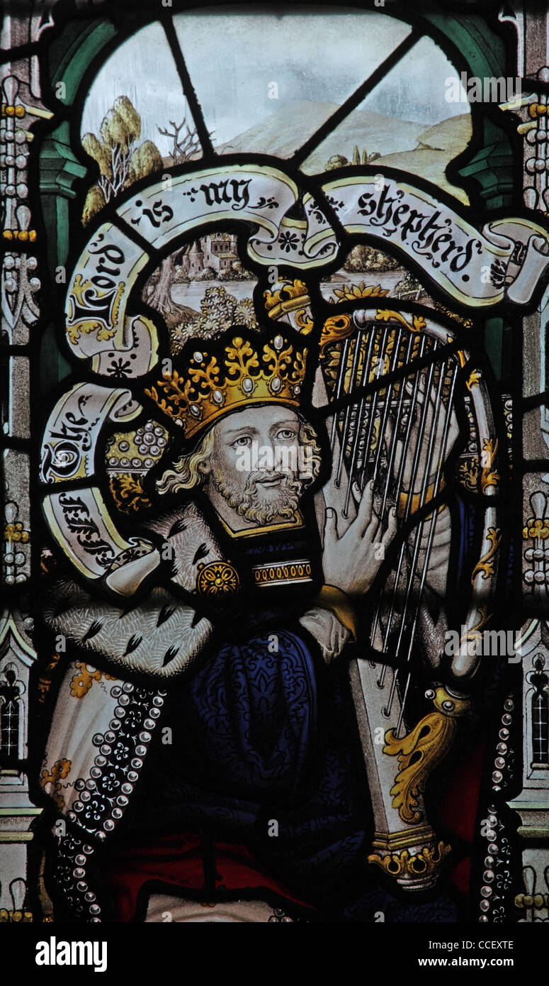 A stained glass window of 1926 by C E Kempe & Co. (artist John Lisle ...