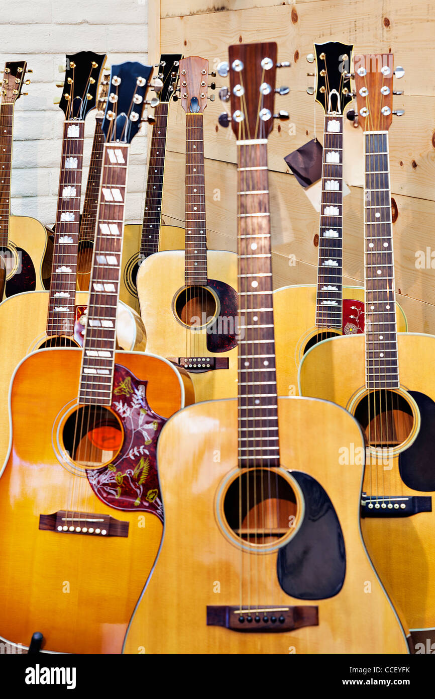 Collection of electric guitars Stock Photo - Alamy