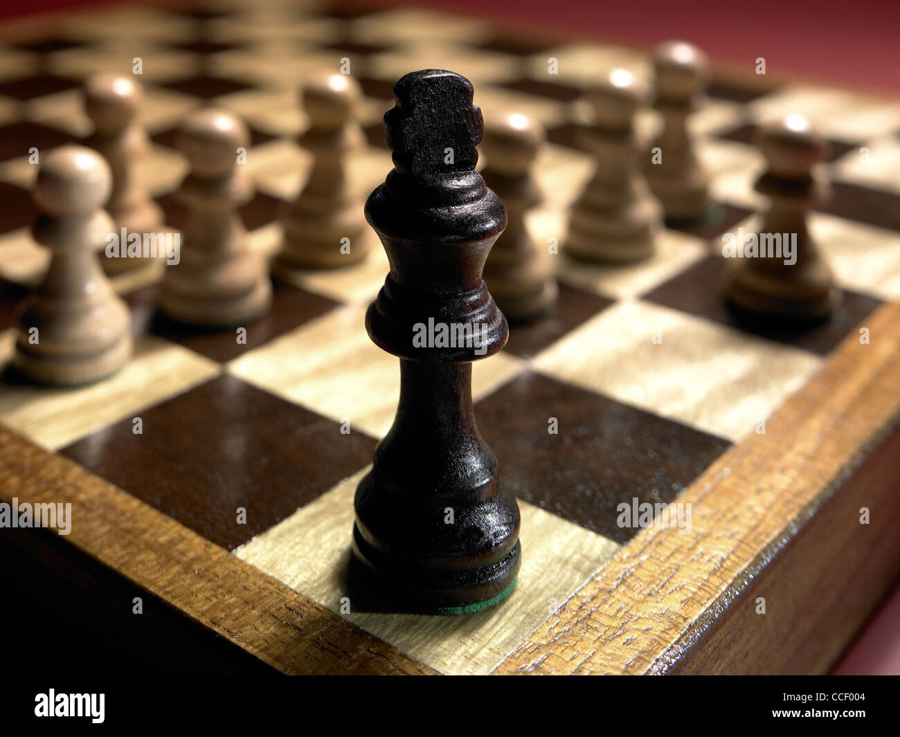 Chess pieces on a chessboard Stock Photo - Alamy