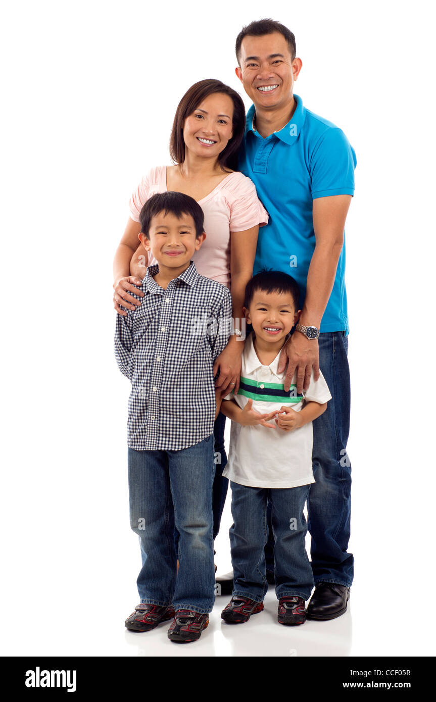 Happy Asian Family