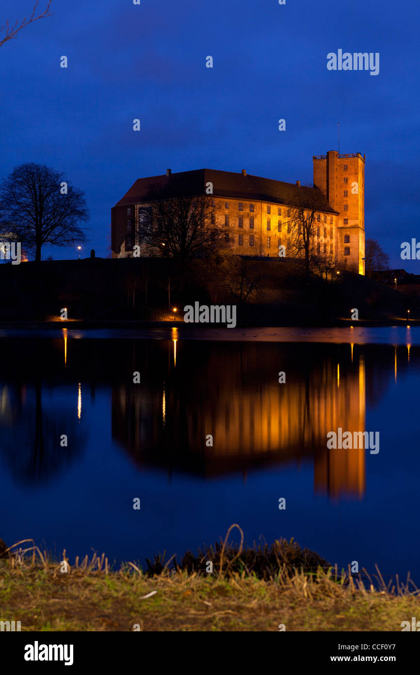 Koldinghus Castle at dusk, Kolding, Denmark, Europe Stock Photo - Alamy