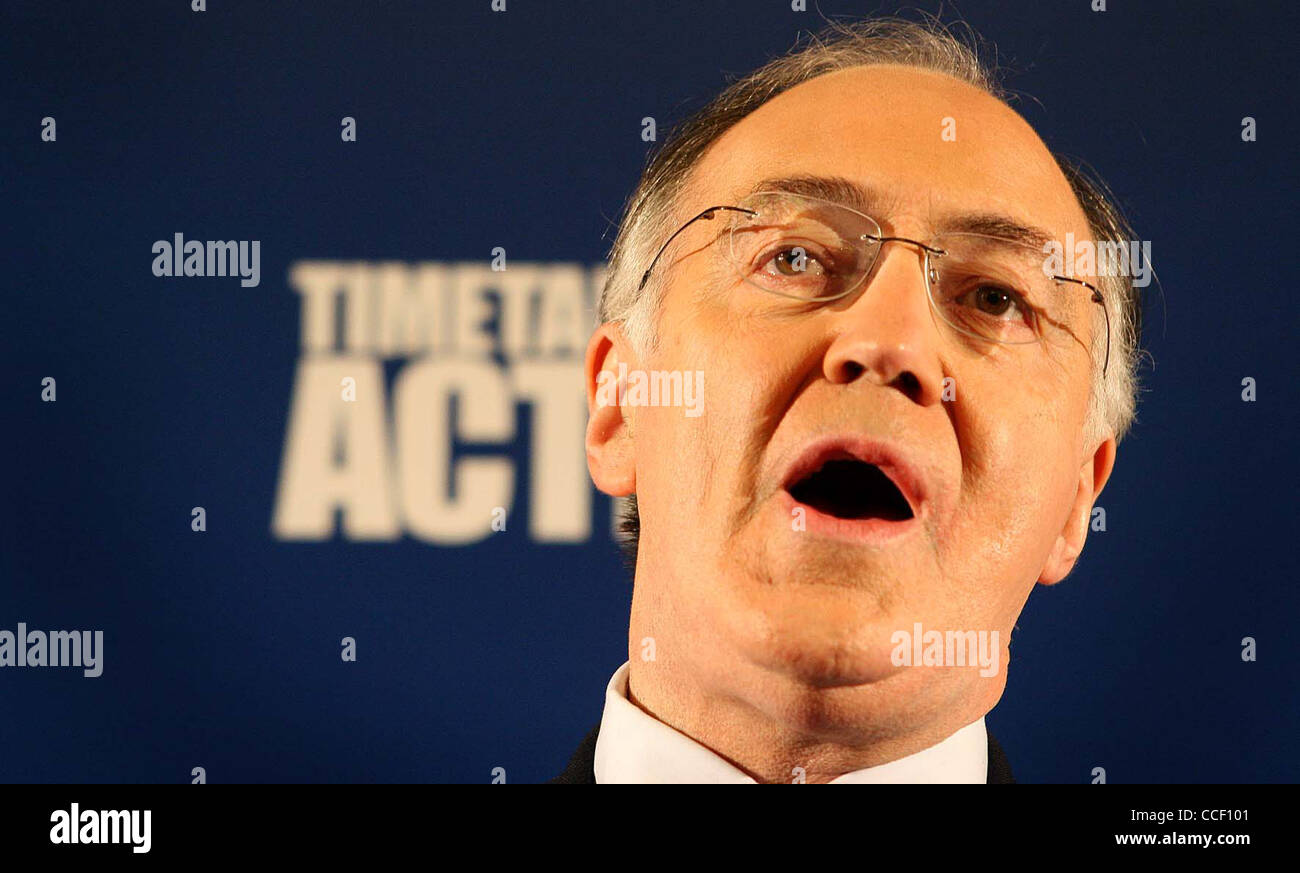 Former Leader of the Conservative party Michael Howard MP speaking in ...