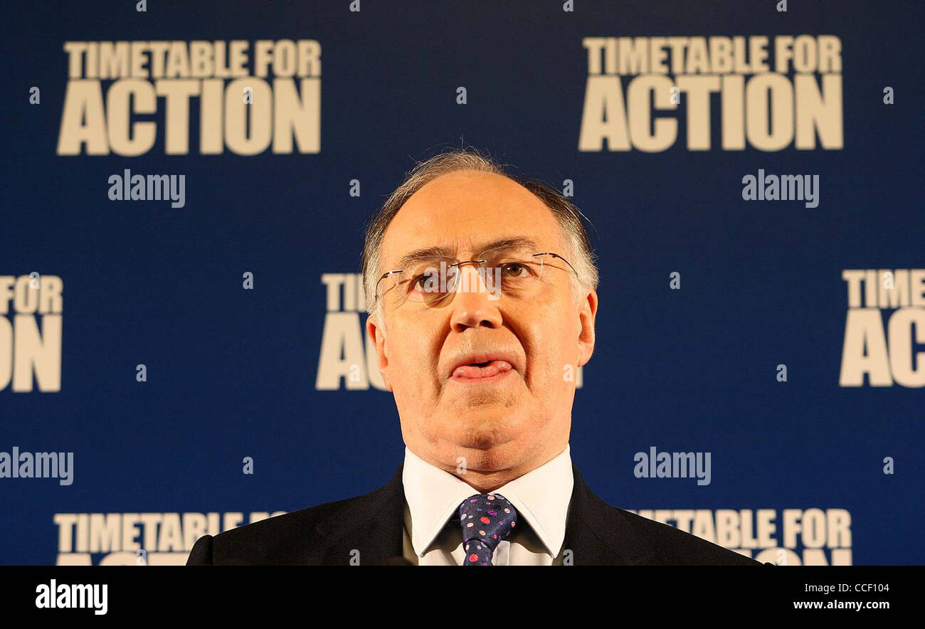 Former Leader of the Conservative party Michael Howard MP speaking in ...
