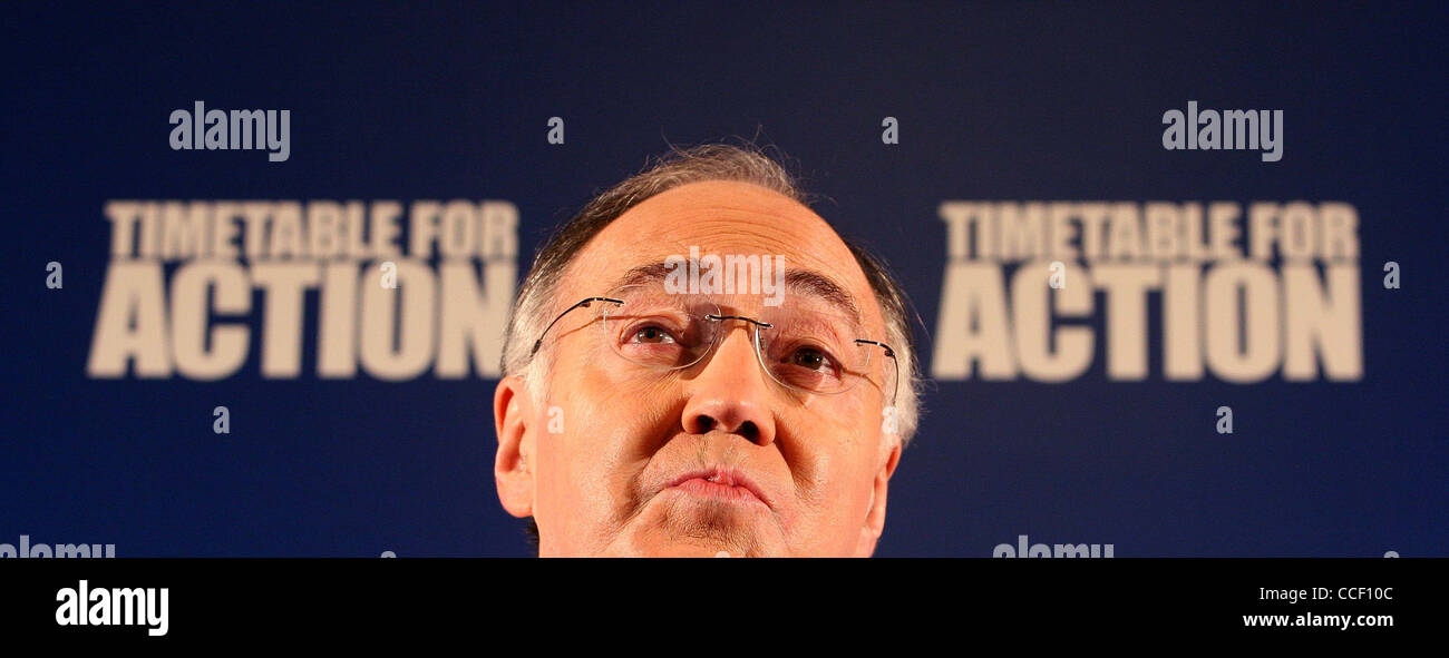 Former Leader of the Conservative party Michael Howard MP speaking in ...