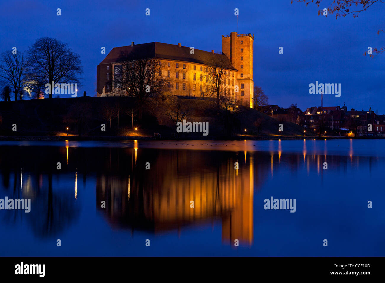 Koldinghus Castle at dusk, Kolding, Denmark, Europe Stock Photo - Alamy