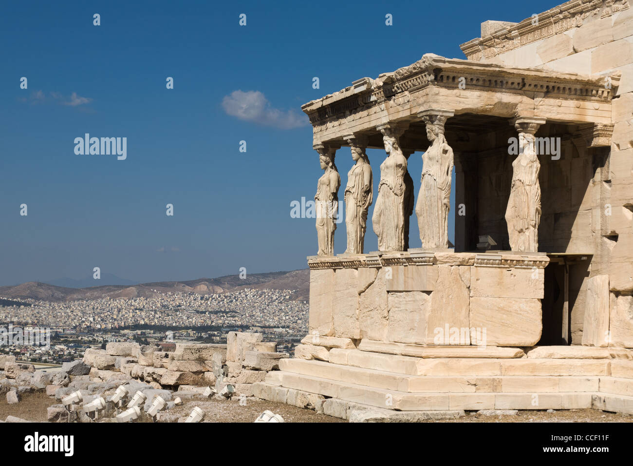 The Caryatid Porch of the Erechtheion, Athens Stock Photo - Alamy
