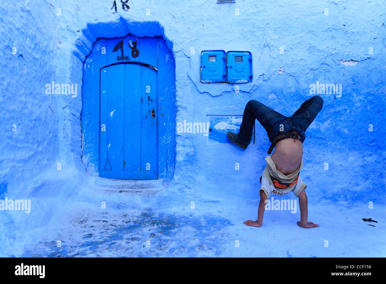 Morocco, Rif Mountains, Chefchaouen, Medina Stock Photo - Alamy