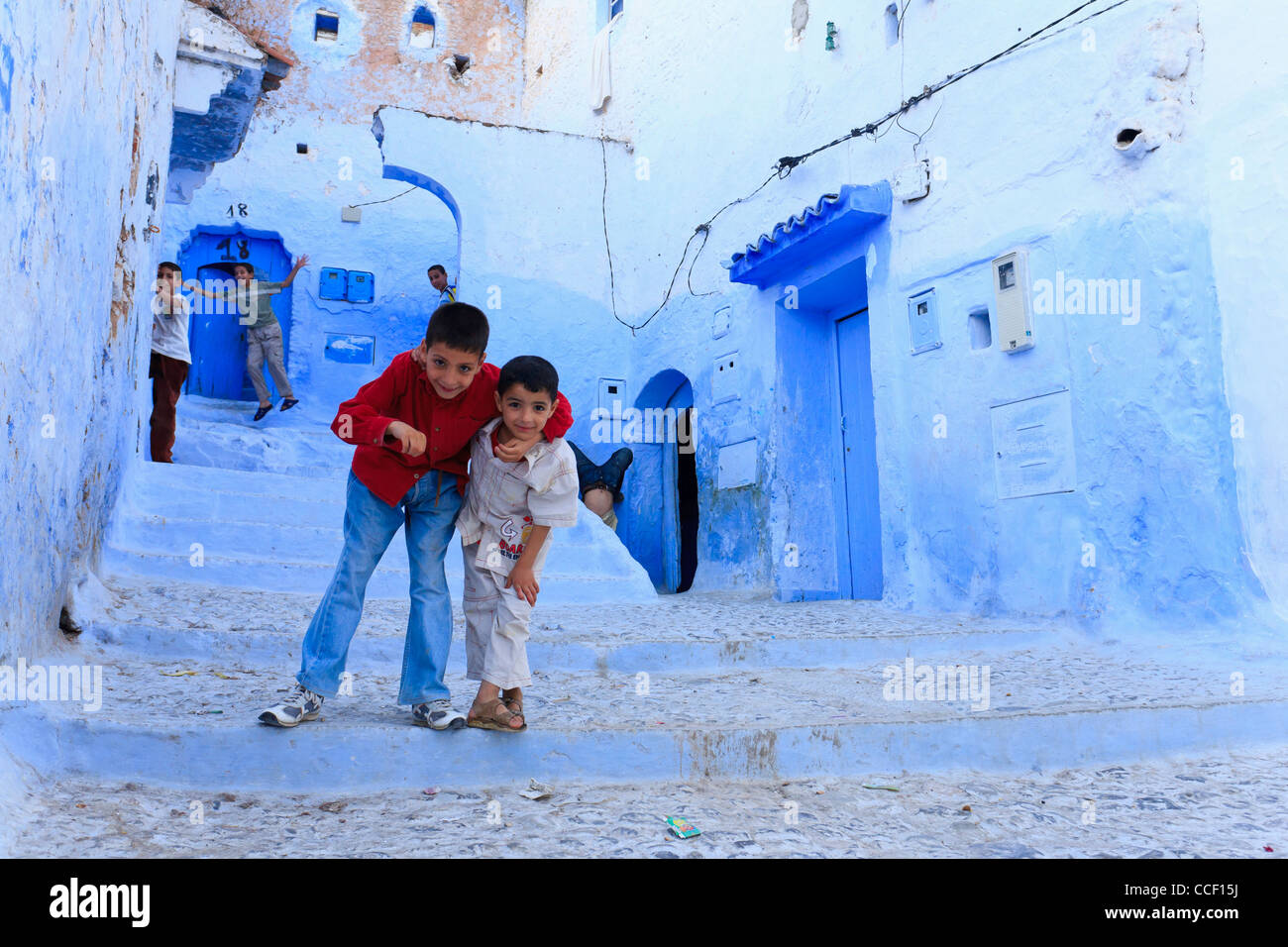 Morocco, Rif Mountains, Chefchaouen, Medina Stock Photo - Alamy