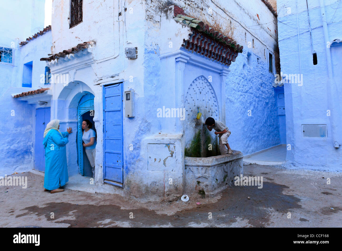 Morocco, Rif Mountains, Chefchaouen, Medina Stock Photo - Alamy