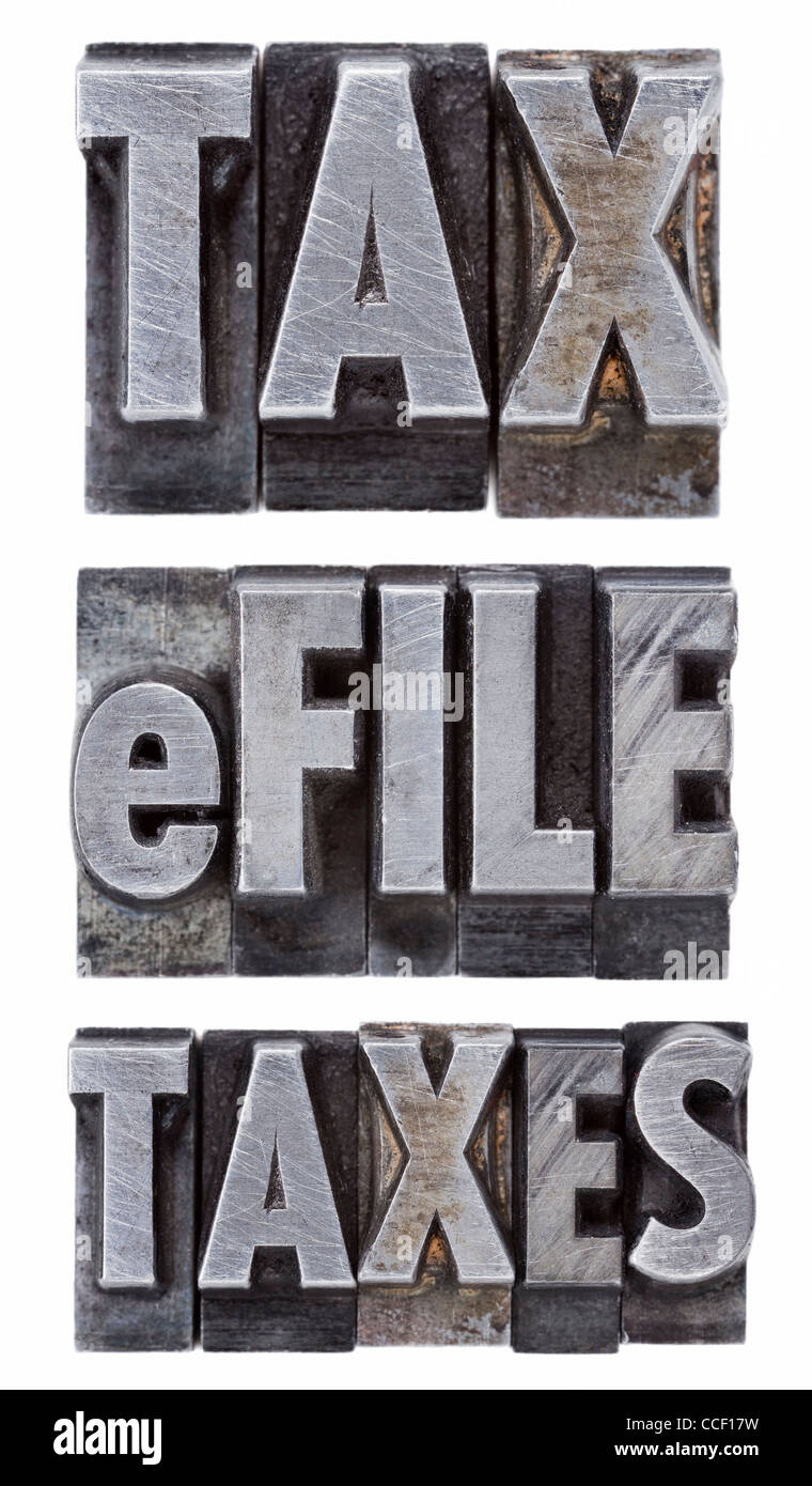 Tax font hi-res stock photography and images - Alamy