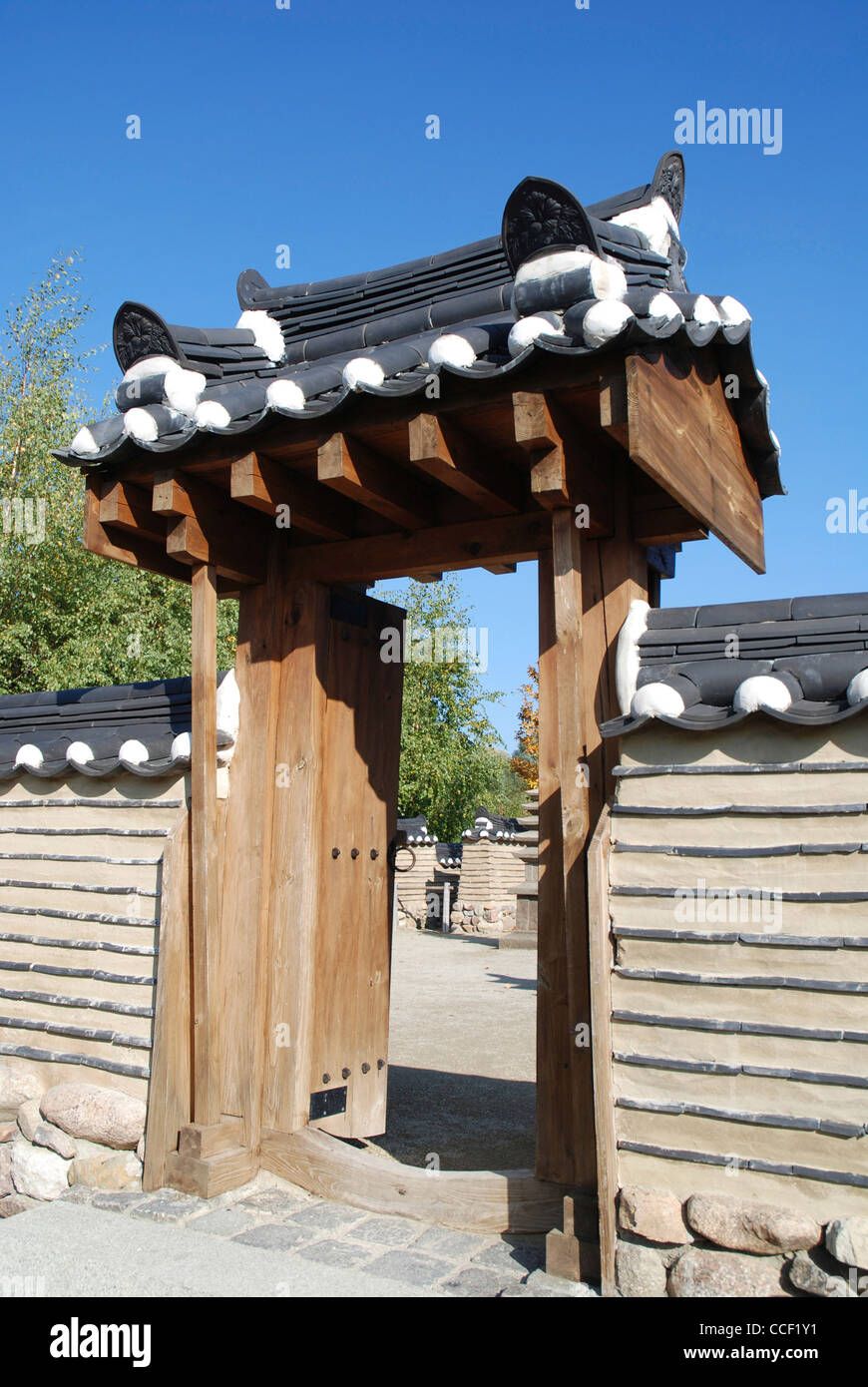The Korean garden in the Gardens of the world in Berlin Stock Photo - Alamy