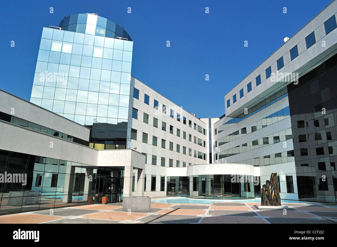 Modern office buildings in the business center Lille Flandres, Lille ...