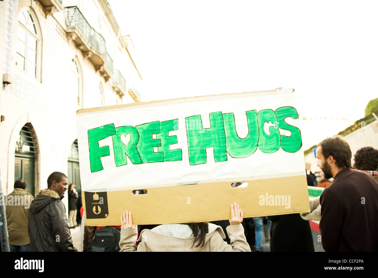 Free hugs hi-res stock photography and images - Alamy