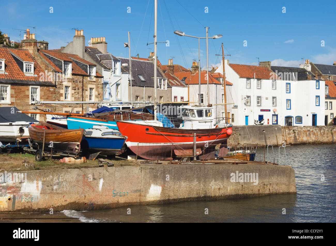 St. Monans harbour, Fife Stock Photo - Alamy