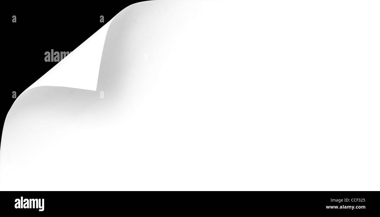 Curled corner page hi-res stock photography and images - Alamy