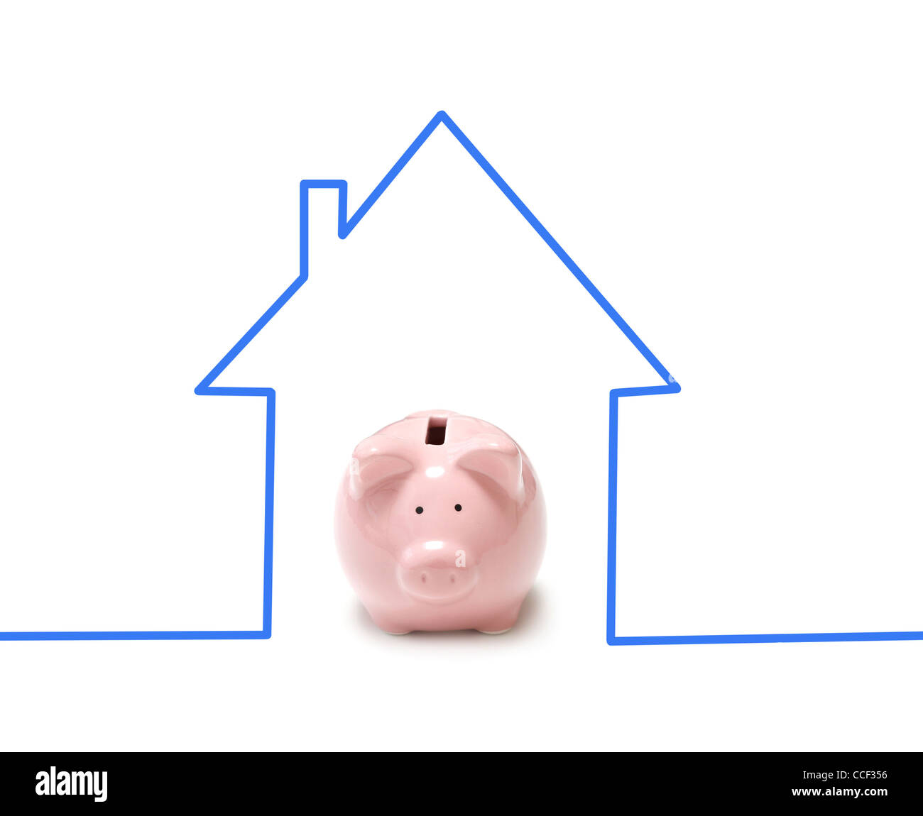 Bank mortgage buying home Cut Out Stock Images & Pictures - Alamy