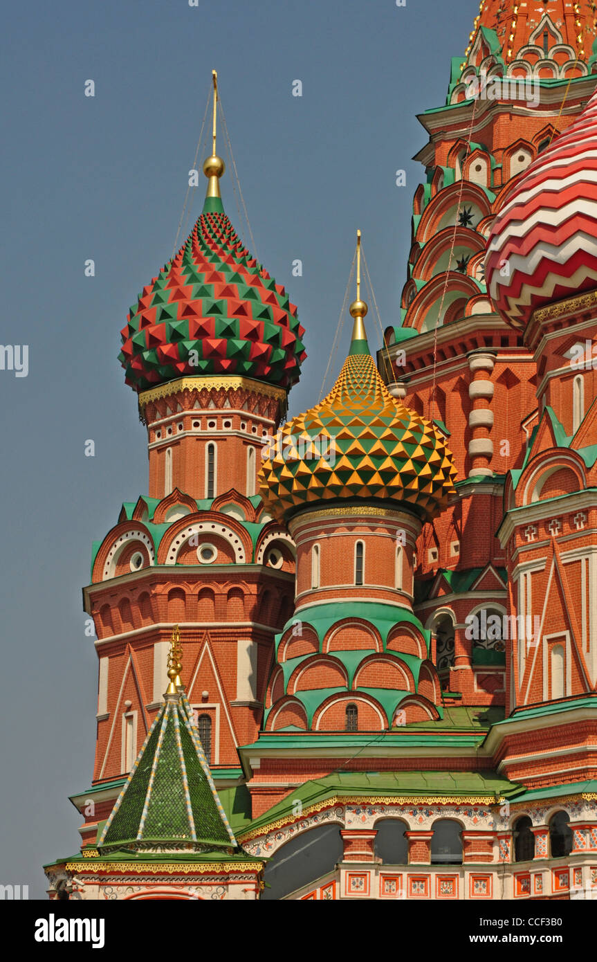 RUSSIA, Moscow, Red Square, Domes of St Basil’s Intercession Russian ...