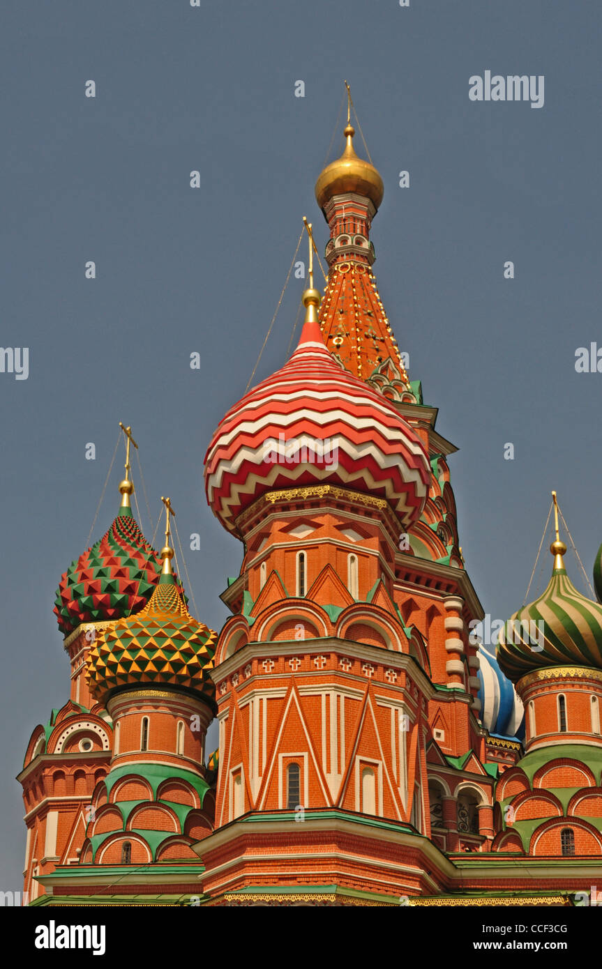 RUSSIA, Moscow, Red Square, Domes of St Basil’s Intercession Russian ...