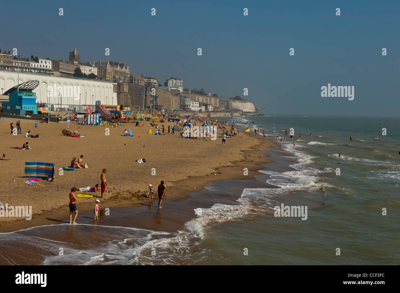 Main Sands beach Ramsgate. Isle of Thanet. Kent. England. UK Stock ...
