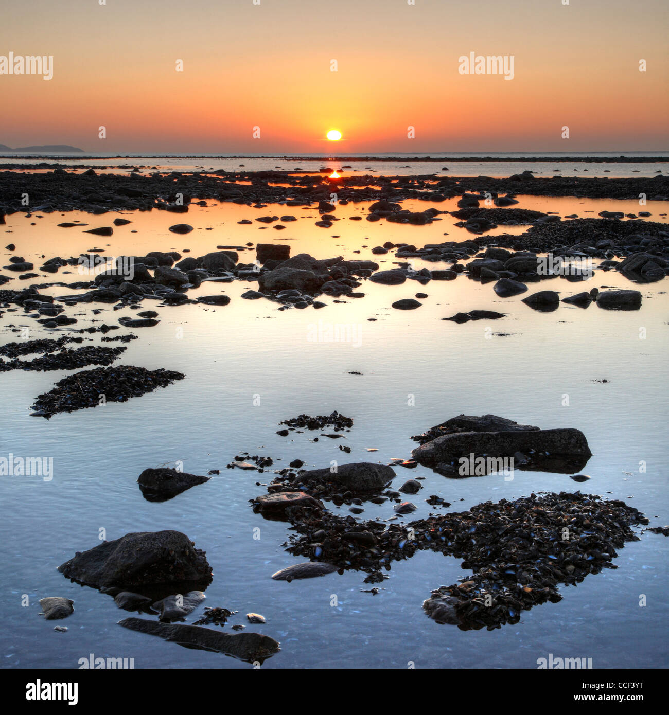 Sunset from Whiteford Point, Gower, Wales, UK Stock Photo - Alamy