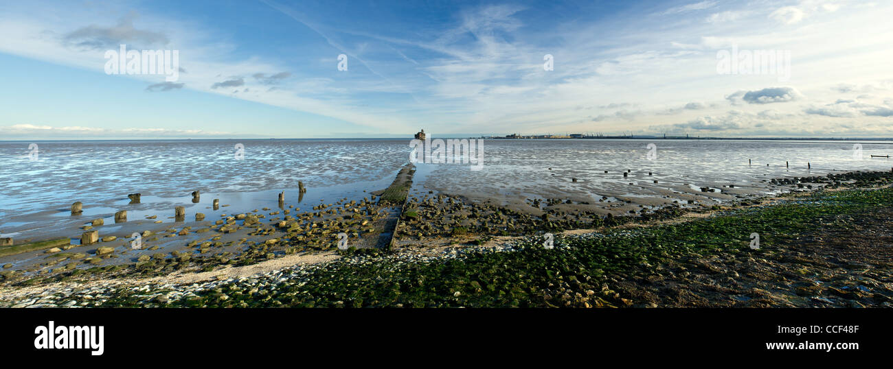 The foreshore on the Isle of Grain in Kent, The proposed site of the ...