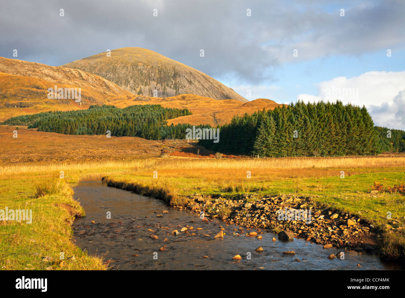 The Red Cuillin Hills on the Isle of Skye captured from near Loch Cill ...