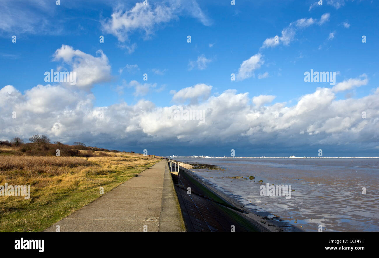The foreshore on the Isle of Grain in Kent Stock Photo - Alamy