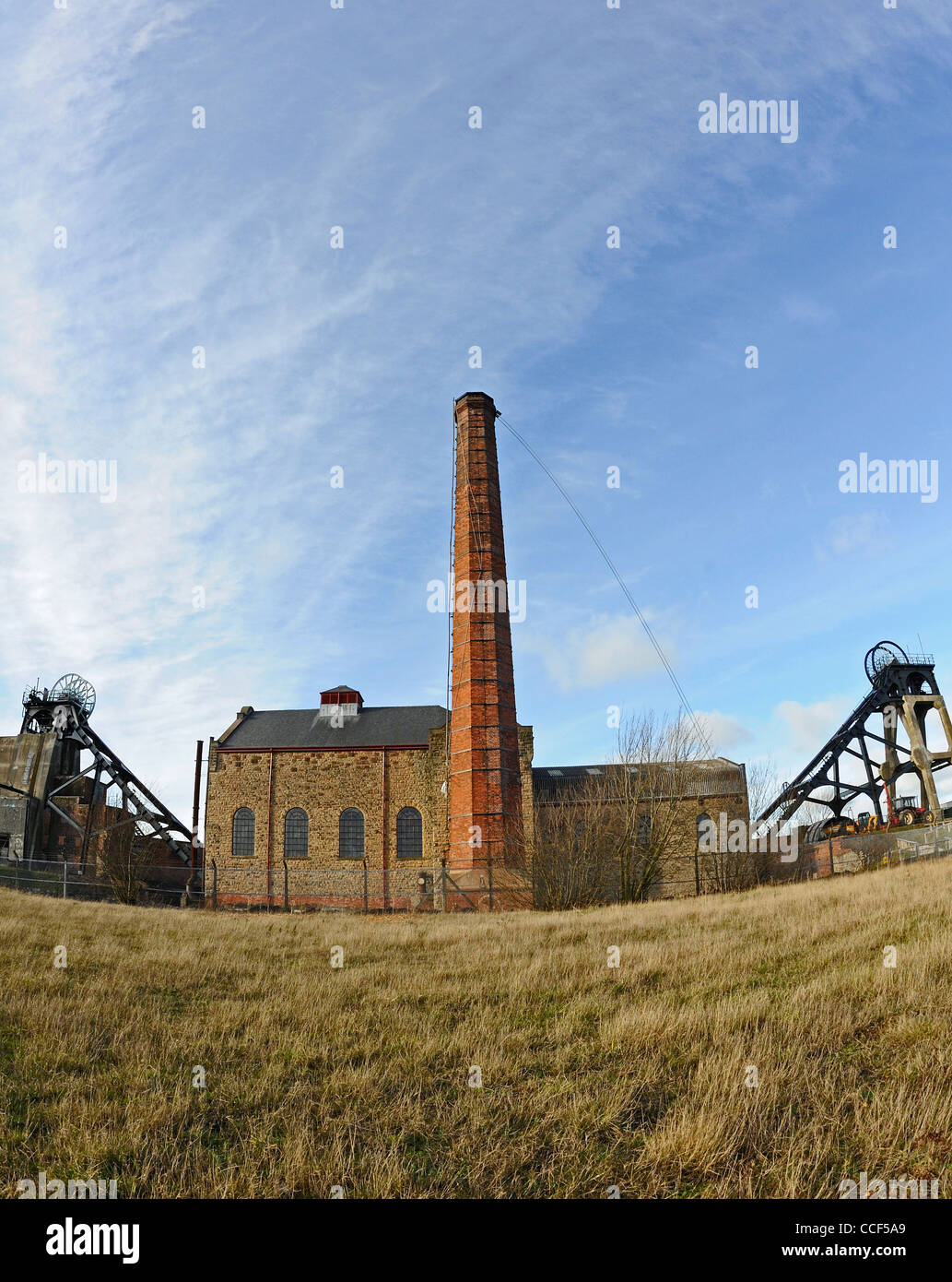 Pleasley colliery on the border of Derbyshire and Nottinghamshire now ...
