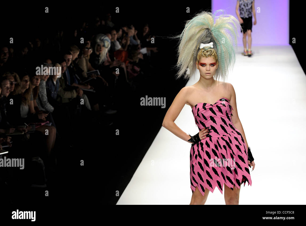 Pixie Geldof models Jeremy Scott collection at London Fashion Week ...