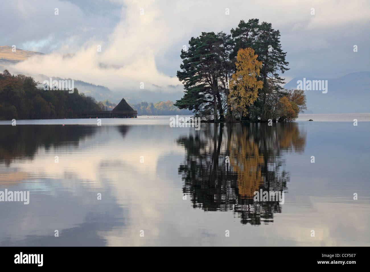 Loch Tay near Kenmore in Perthshire, Scotland. Captured on an ...