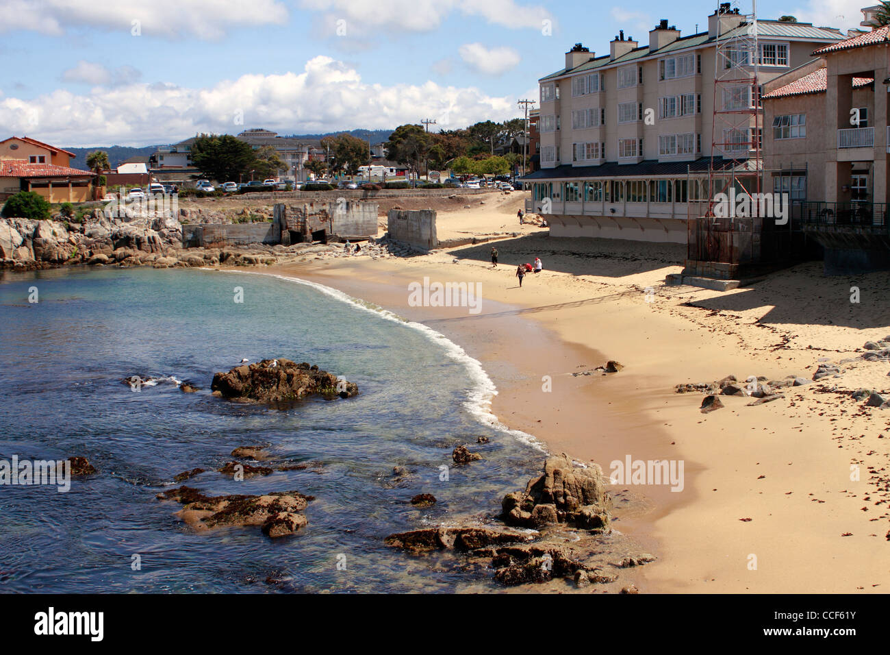 Monterey - California - buildings on the seashore Stock Photo - Alamy