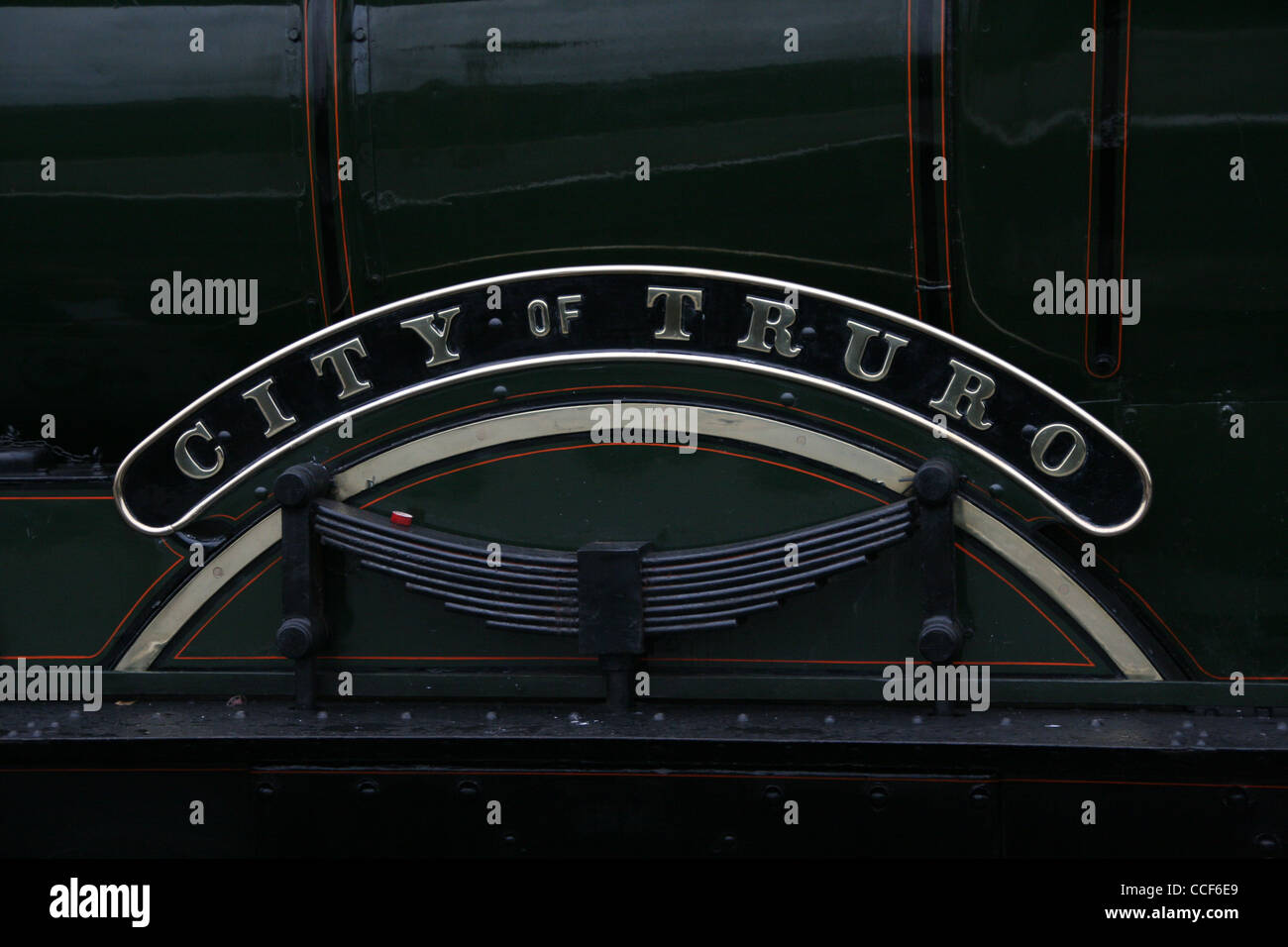 GWR 3717 City of Truro name plate Stock Photo - Alamy