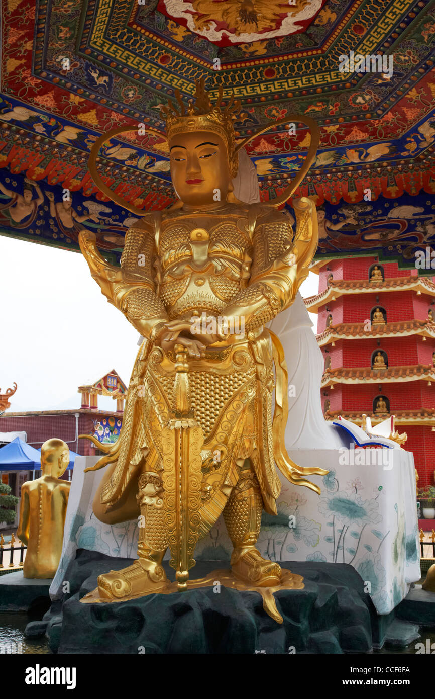 skanda warrior statue in ten thousand buddhas monastery sha tin new ...