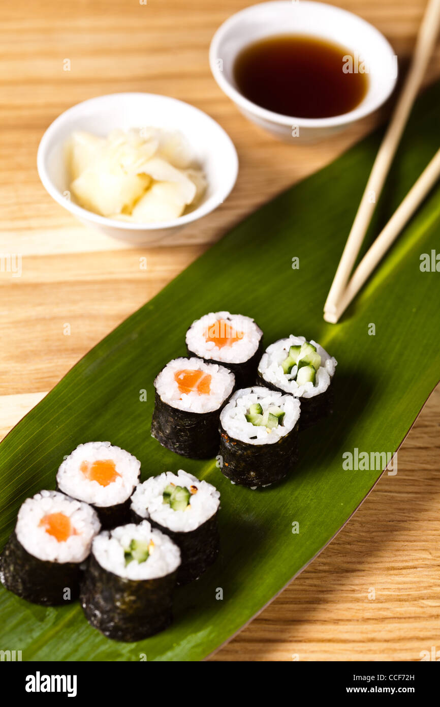 Sushi.Traditional Japanese food Stock Photo - Alamy