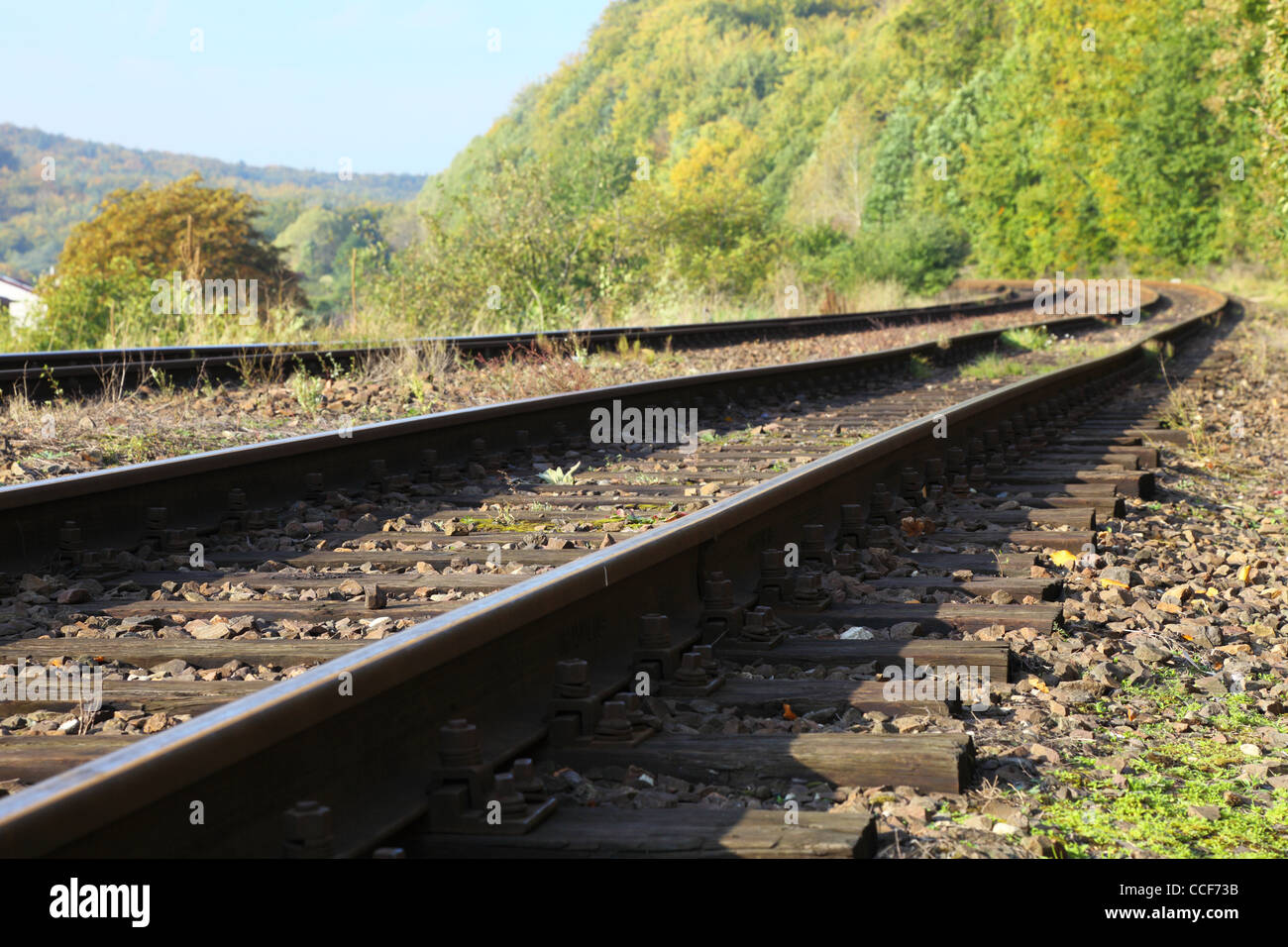 Rail Road Tracks - outdoor Stock Photo - Alamy