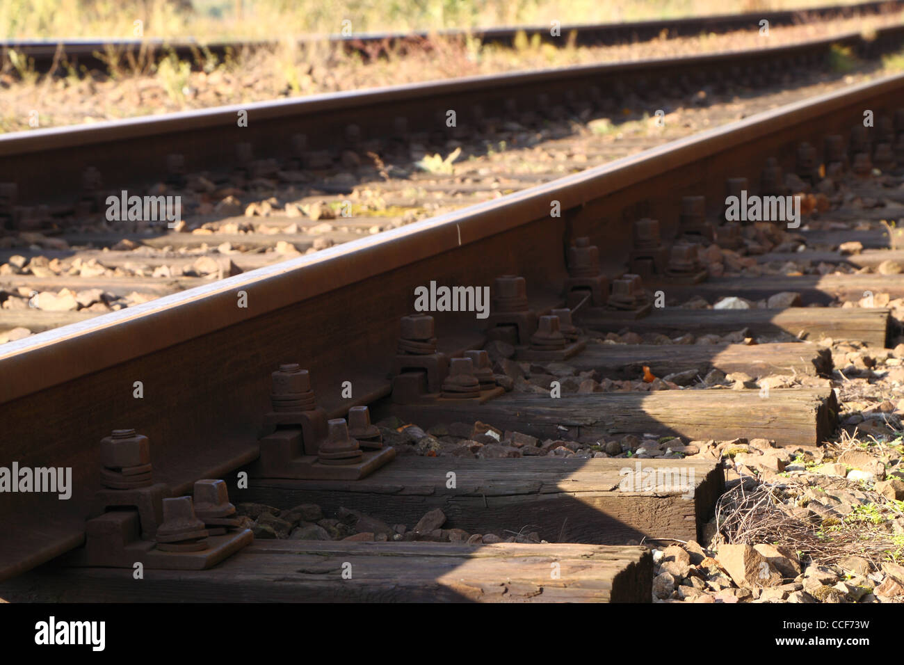 Rail Road Tracks - outdoor Stock Photo - Alamy