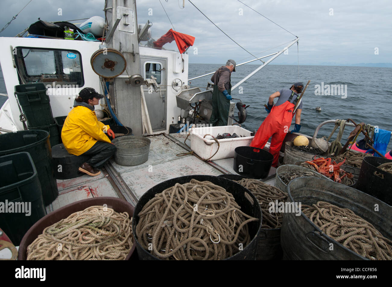 Black Cod (Sablefish) fishing, Sitka, Alaska Stock Photo - Alamy