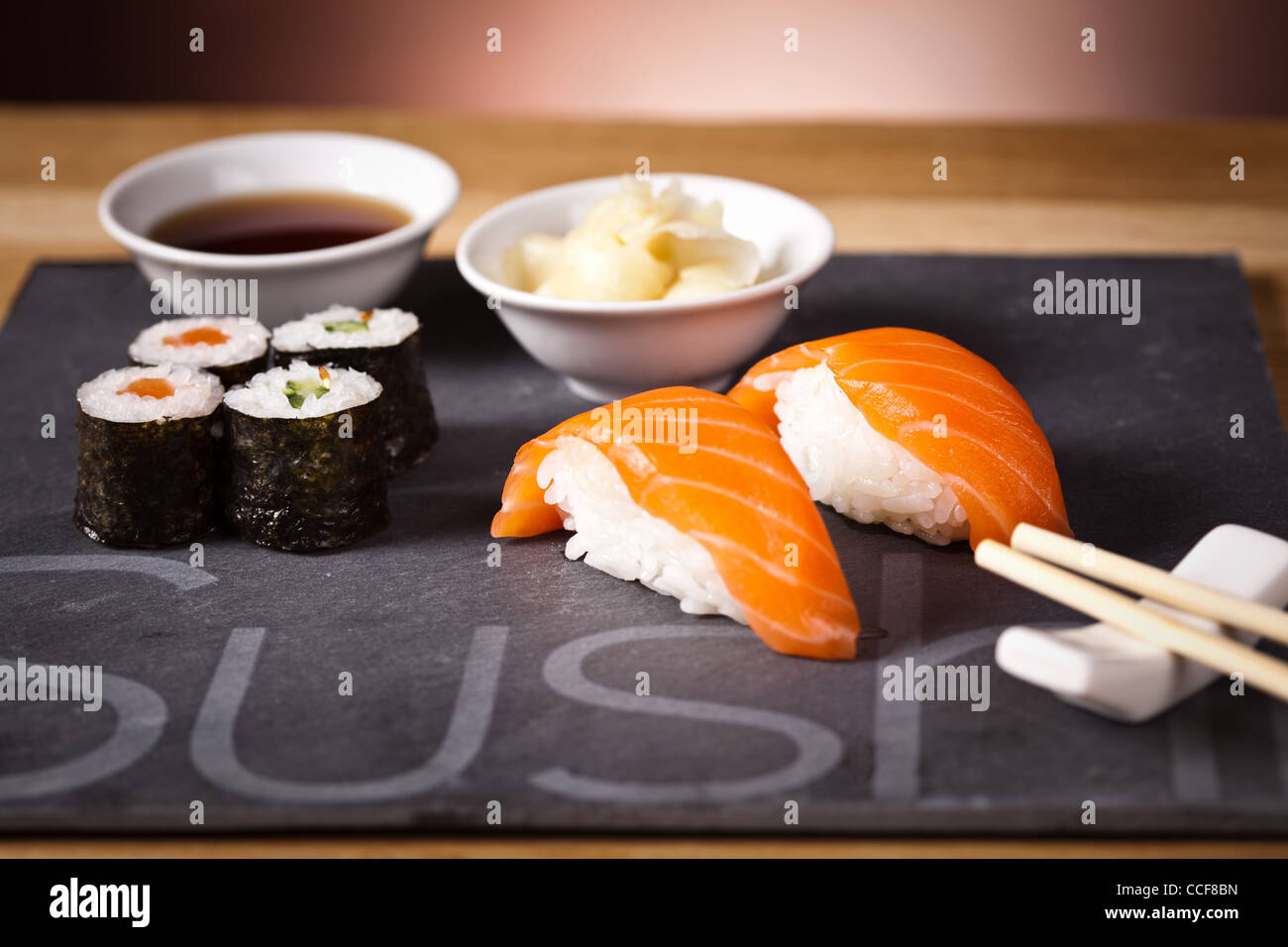 Sushi.Traditional Japanese food Stock Photo - Alamy