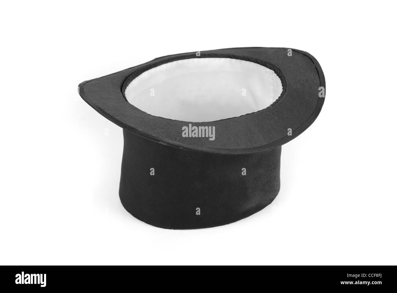 Black magic hat isolated on a white background Stock Photo - Alamy