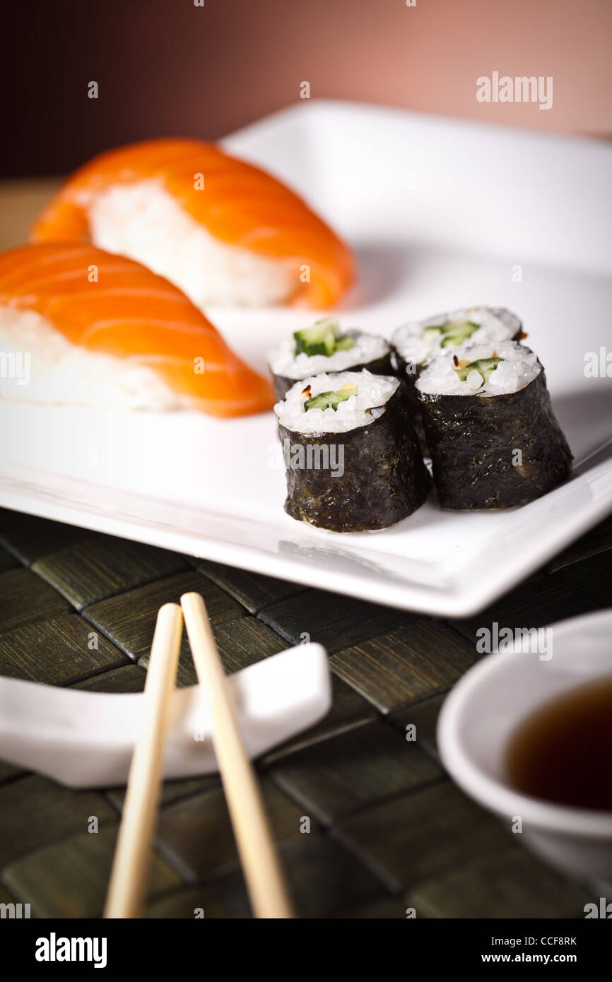 Sushi.Traditional Japanese food Stock Photo - Alamy