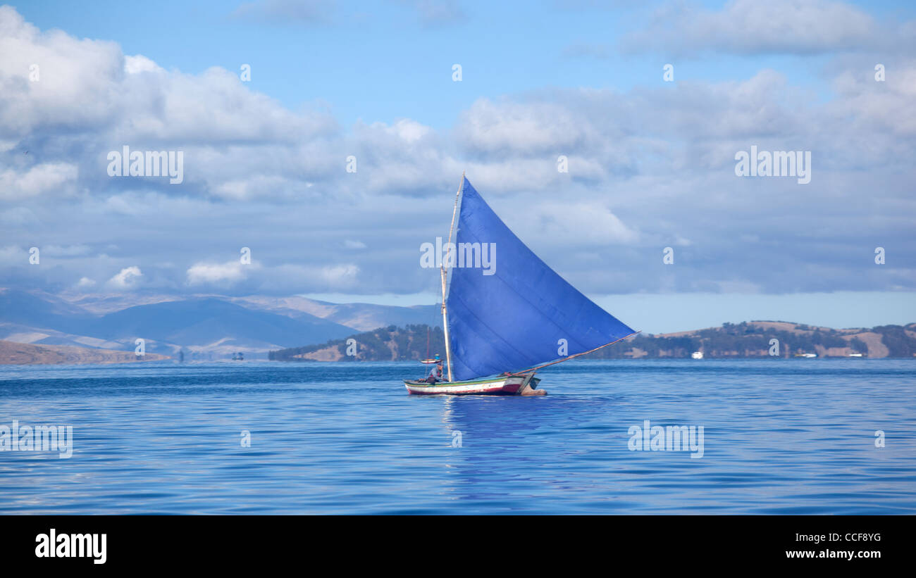 The Bolivian side of Lake Titicaca, the world's highest navigable lake ...