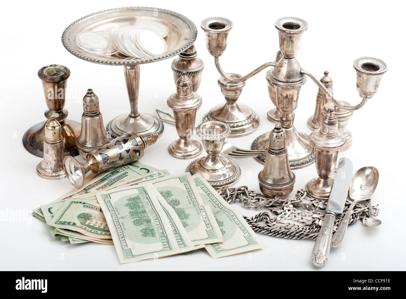Gold and silver dealer hi-res stock photography and images - Alamy