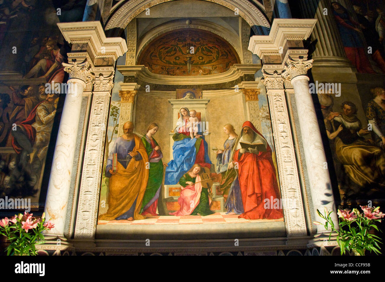 San Zaccaria Altarpiece by Giovanni Bellini, San Zaccaria church ...