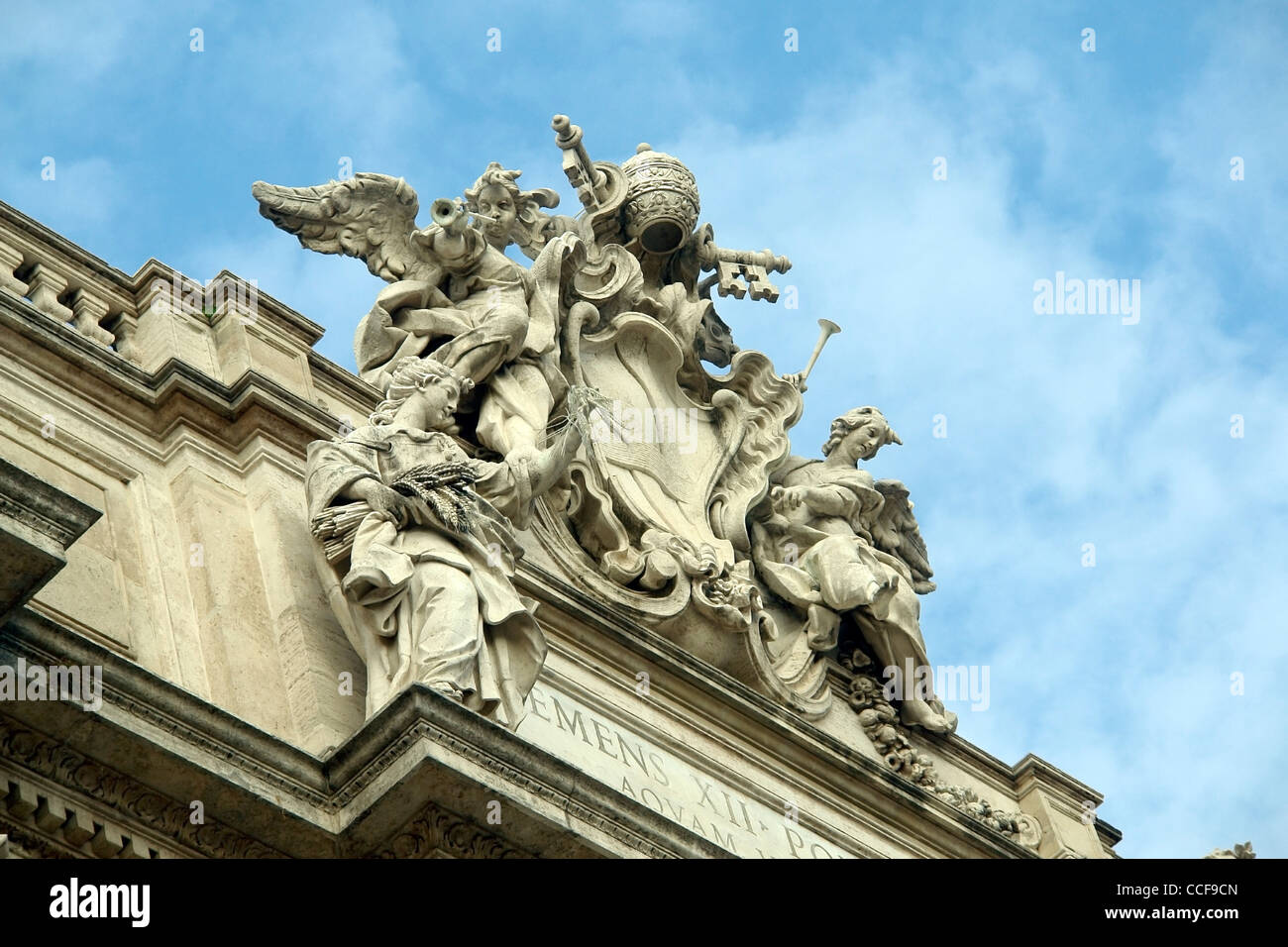 Famous colonnade of St. Peter's Basilica in Vatican, Rome, Italy Stock ...