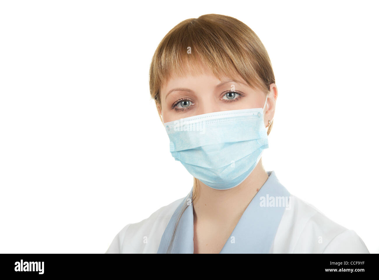 Closeup of a doctor wearing a protection mask Stock Photo - Alamy