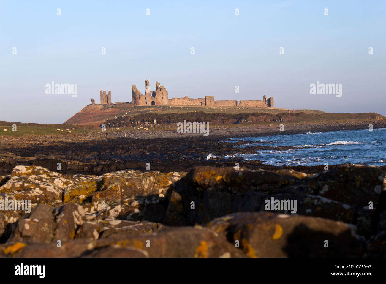 Dunstanburgh Castle.An iconic castle ruin, once one of the largest and ...