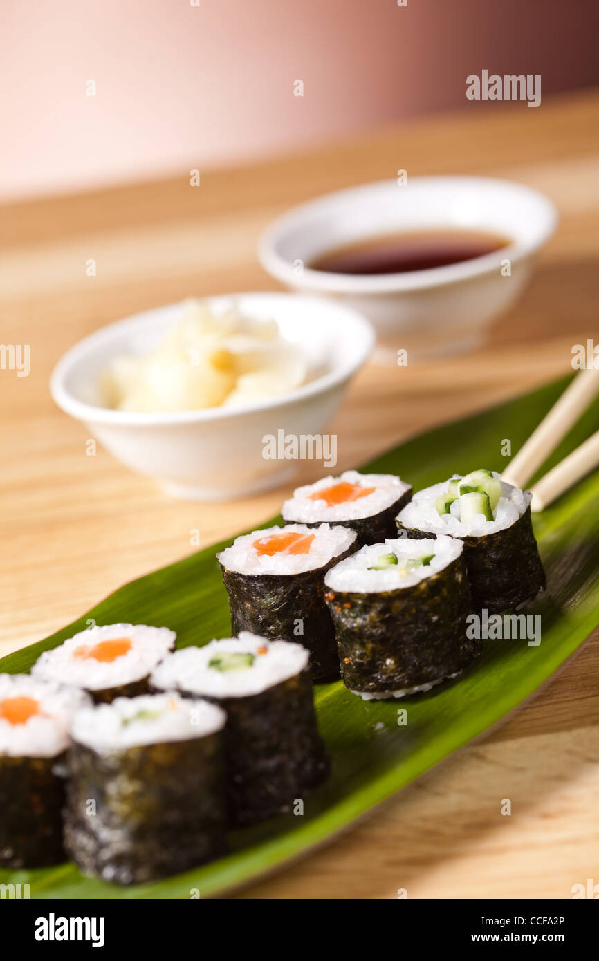 Sushi.Traditional Japanese food Stock Photo - Alamy