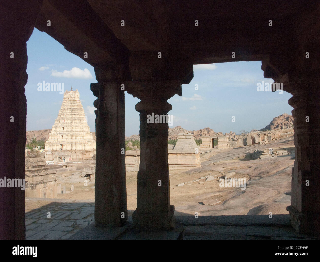 Visitors at the sites of the ancient Hindu religious temple at Hassan ...