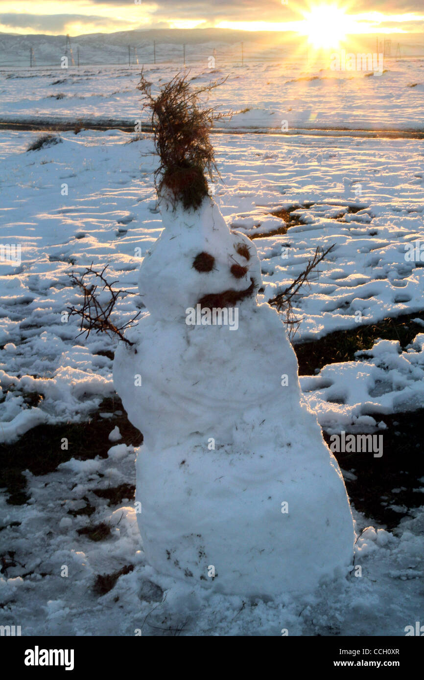 Jan. 3, 2011 - Antelope Valley, California, U.S - A cold winter storm ...