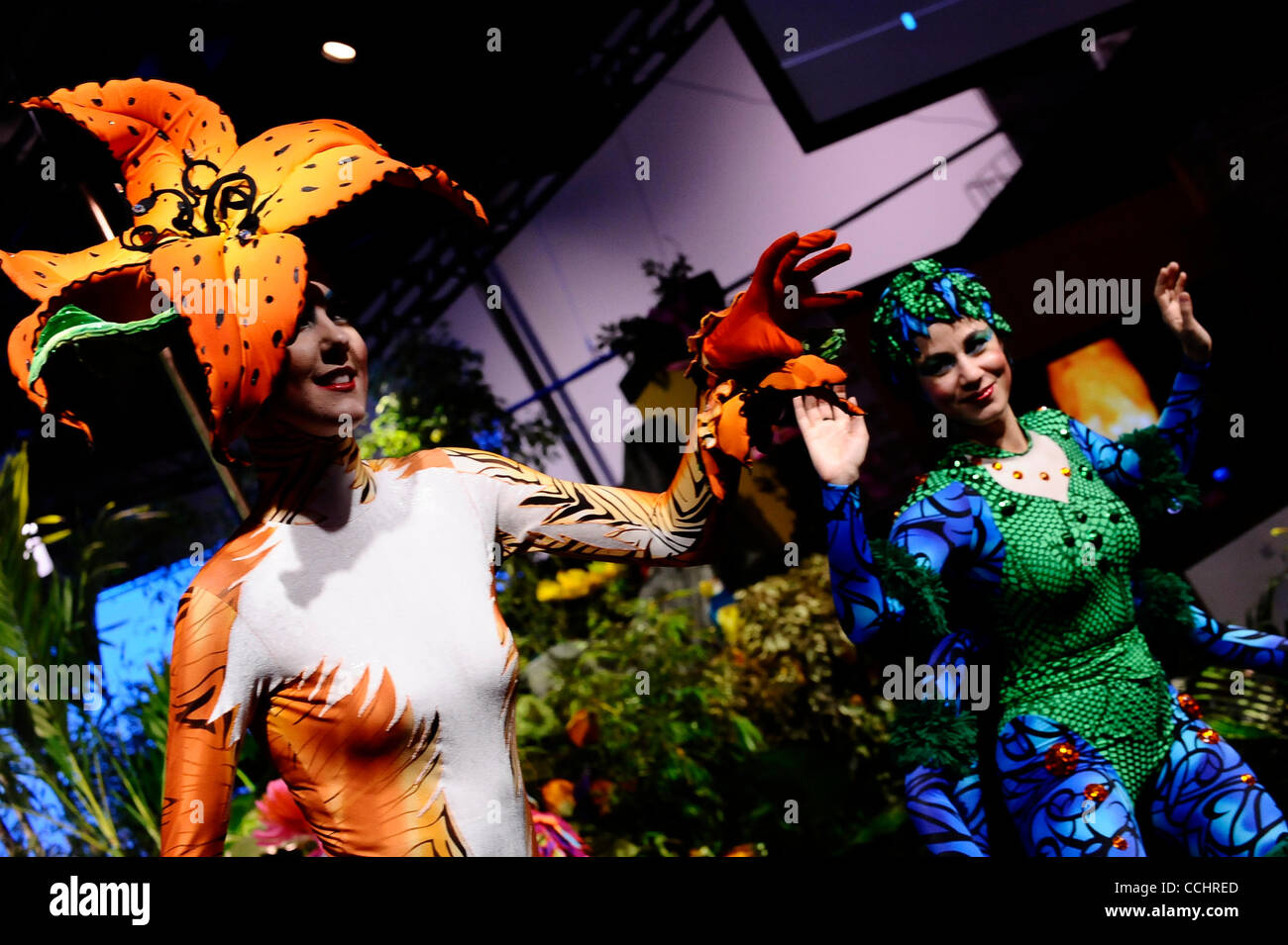Jan 6,2011- Las Vegas, Nevada- USA. One of the many models at the Canon ...